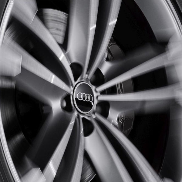 Audi wheel caps black store